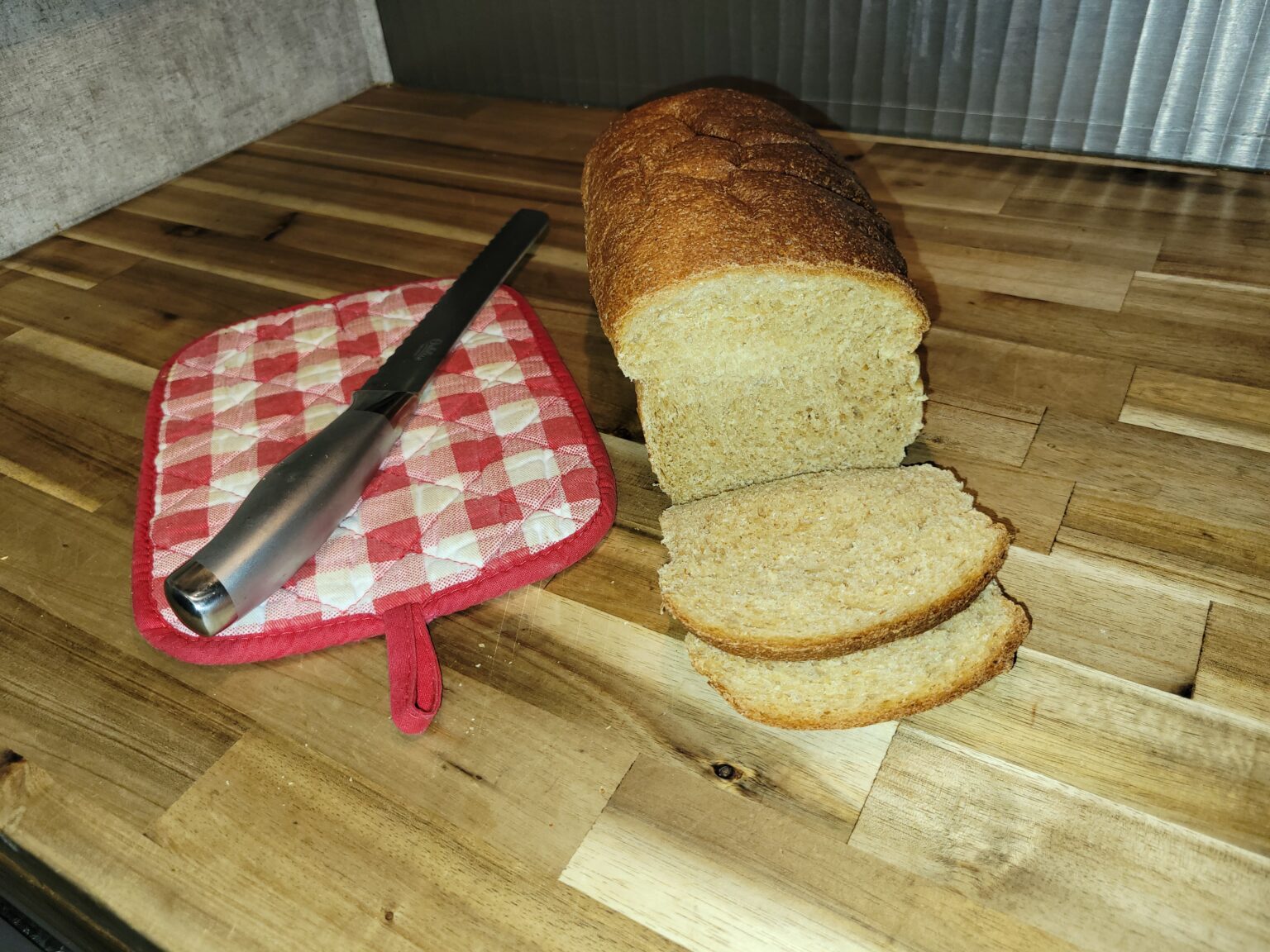Easy 4 Ingredient Bread Made with Fresh Milled Flour