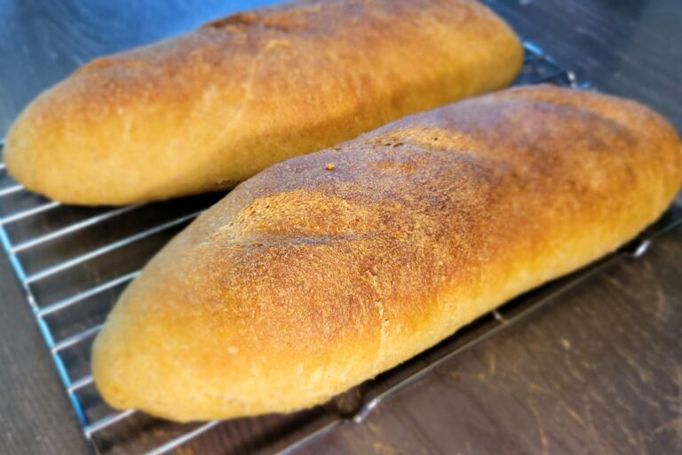 Crusty French Bread Baguette Made With Fresh Milled Flour Magic