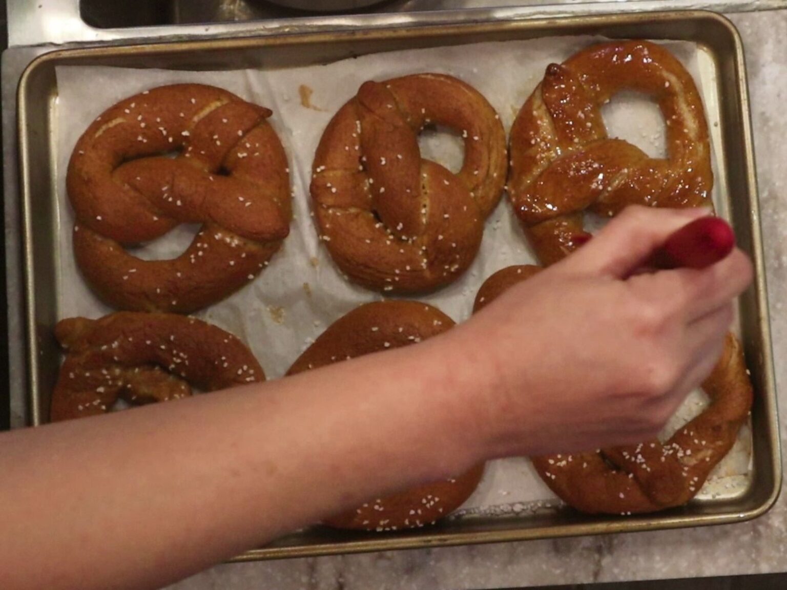 The Best Soft Pretzels Made With Fresh Milled Flour - Grains In Small ...