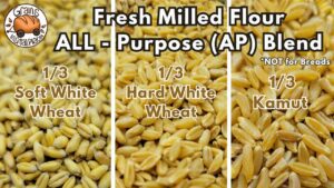 How To Make AP (All-Purpose) Flour From Fresh Milled Flour - Grains In ...