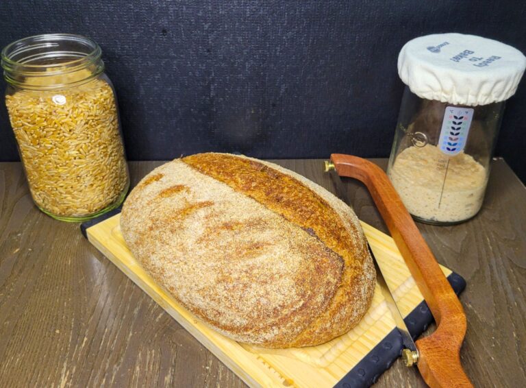100% Fresh Milled Flour Sourdough Bread Made Easy - Grains In Small Places