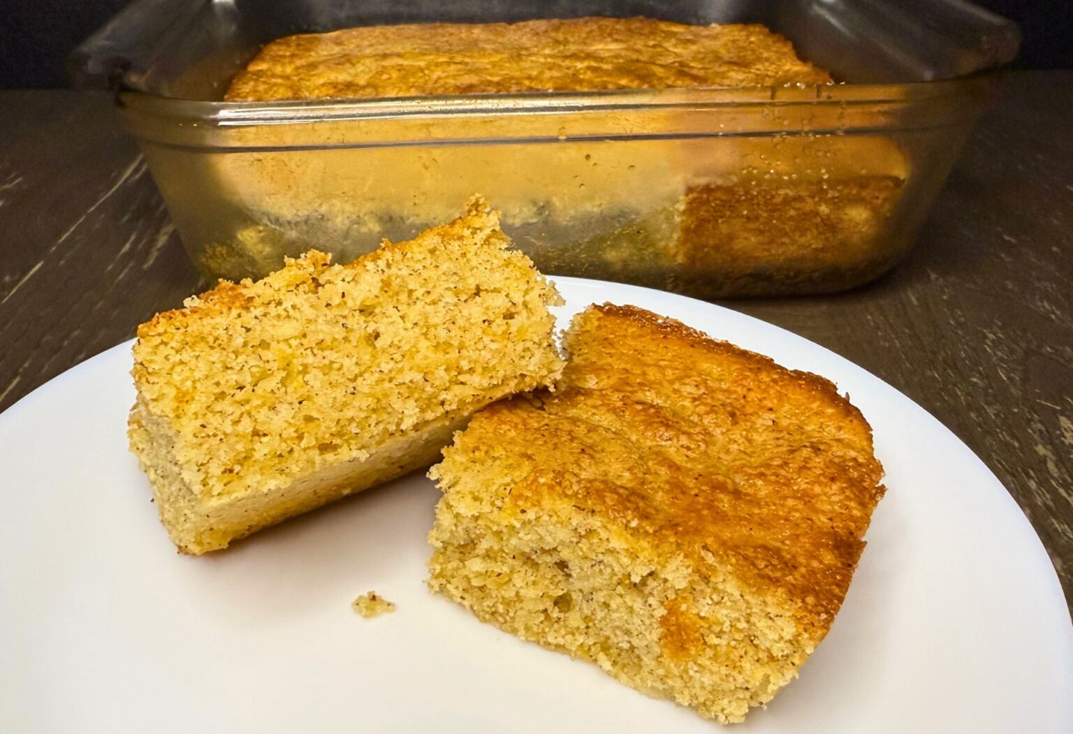 Cornbread Made With Fresh Milled Flour - Grains In Small Places