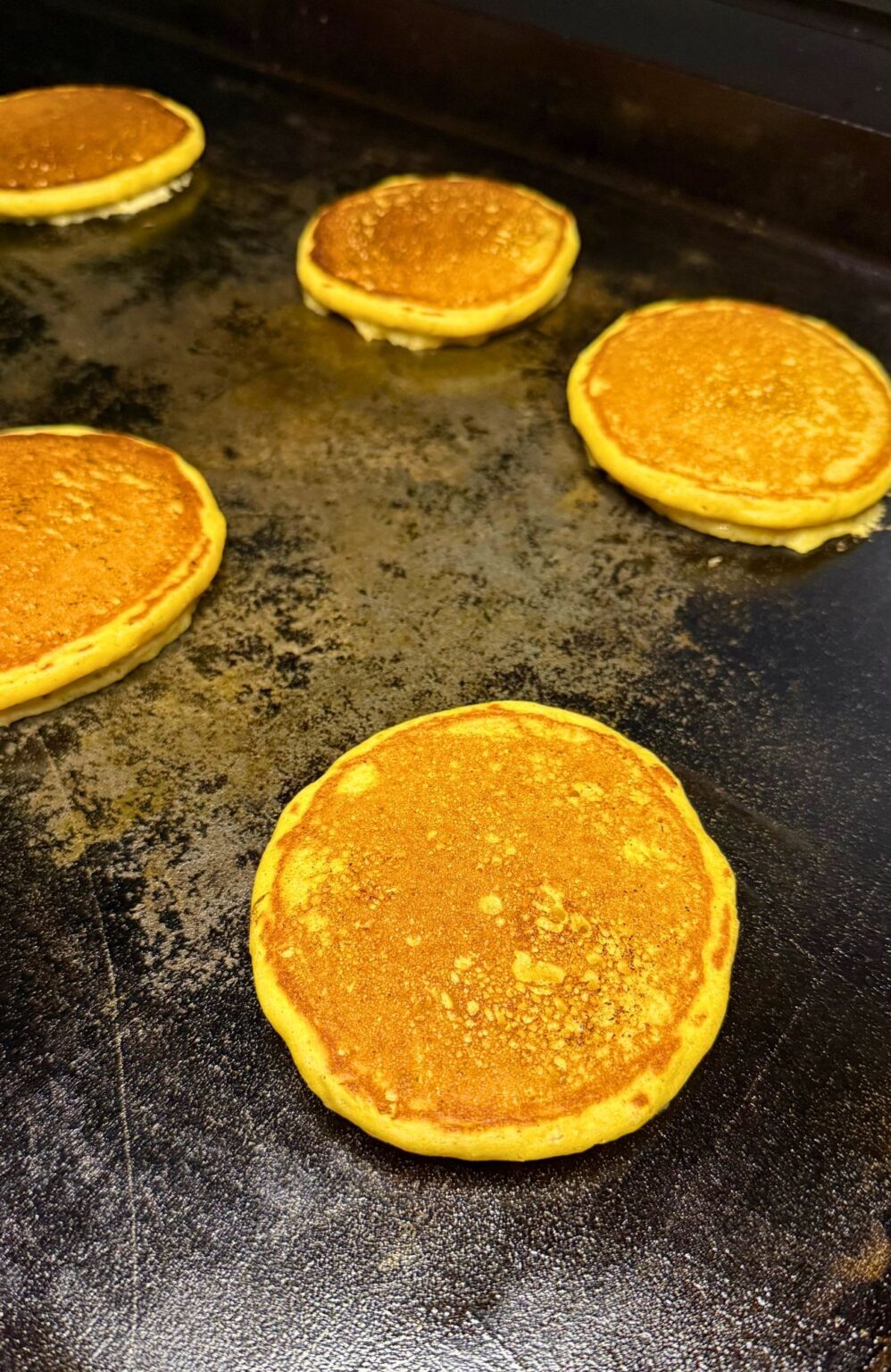 Pumpkin Pancakes Made With Fresh Milled Flour - Grains In Small Places